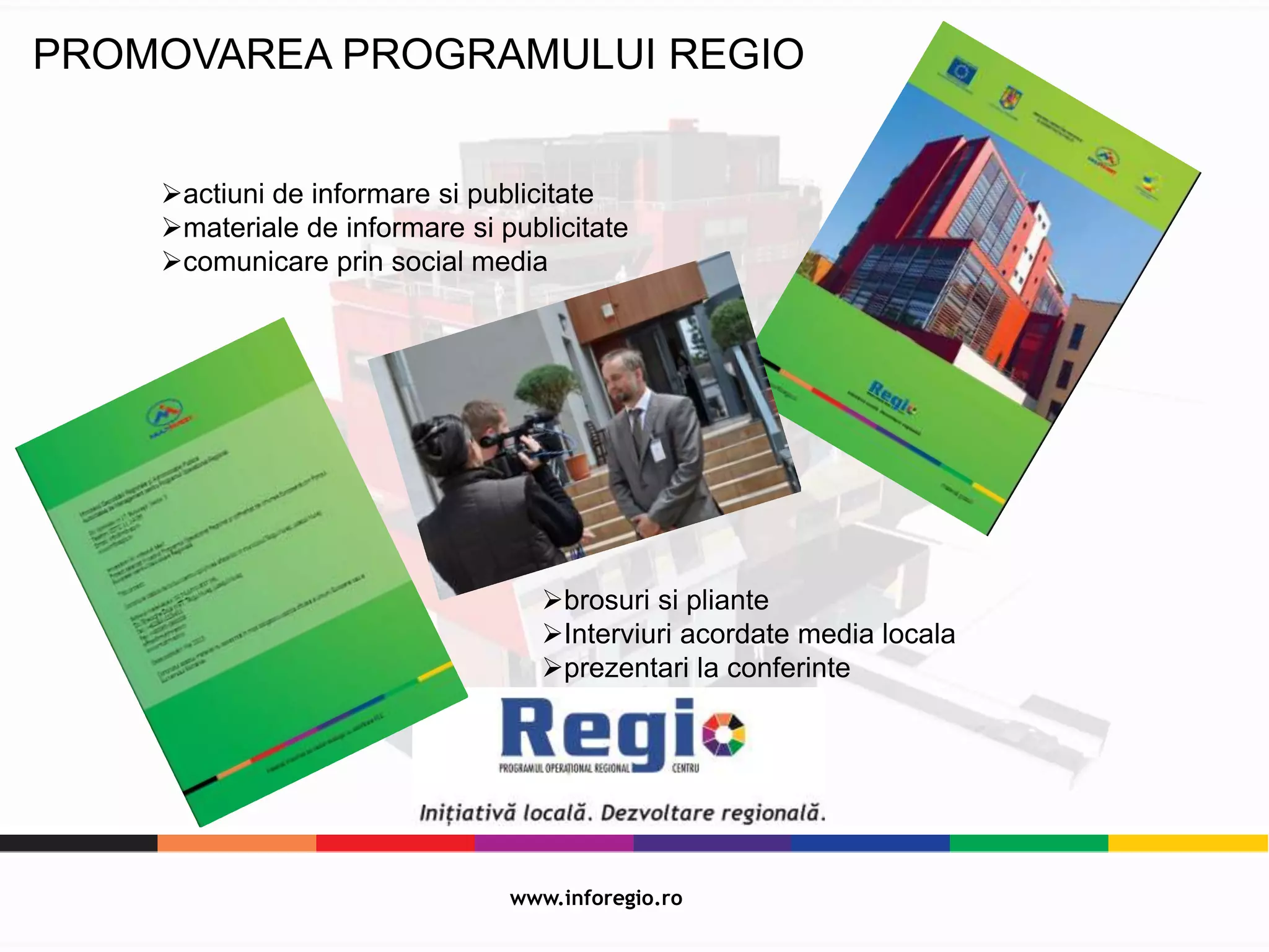 Prezentare proiecte Regio regiunea Vest | PPSX