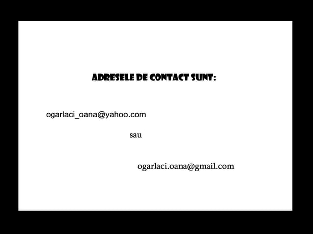 Prezentare Power Point Cv Oana | PPT