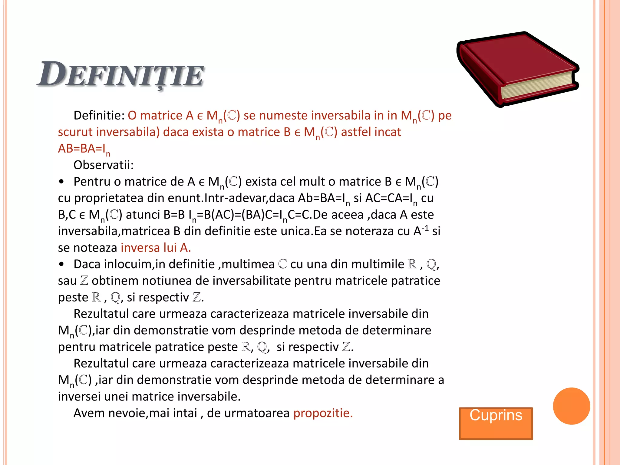 Prezentare ppt matrice | PPTX