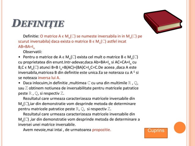 Prezentare ppt matrice | PPTX