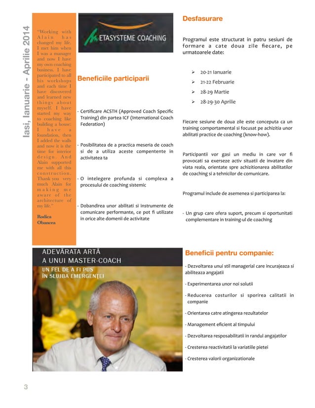 Prezentare program alain cardon iasi | PDF