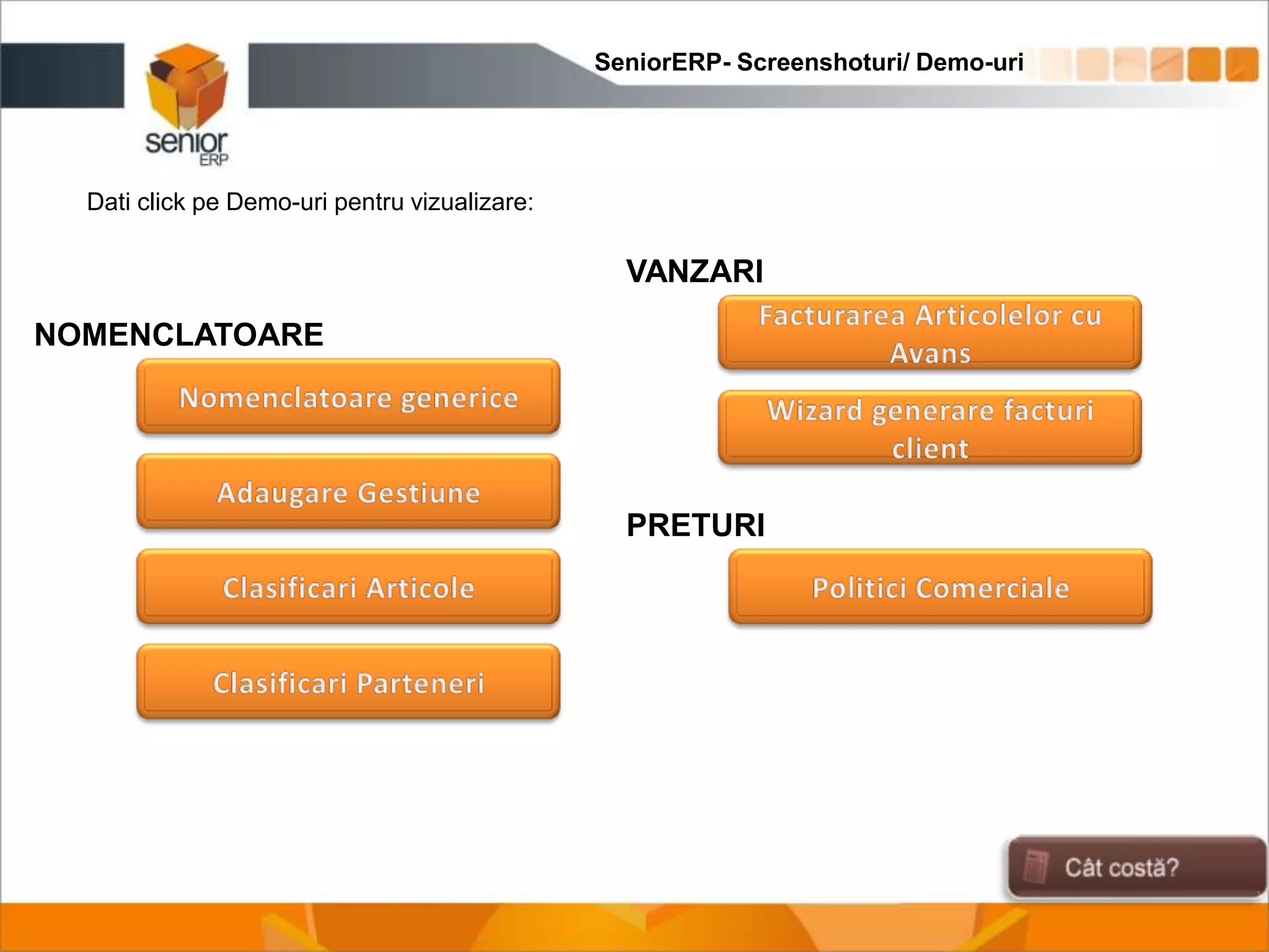 Prezentare Senior Erp | PPSX