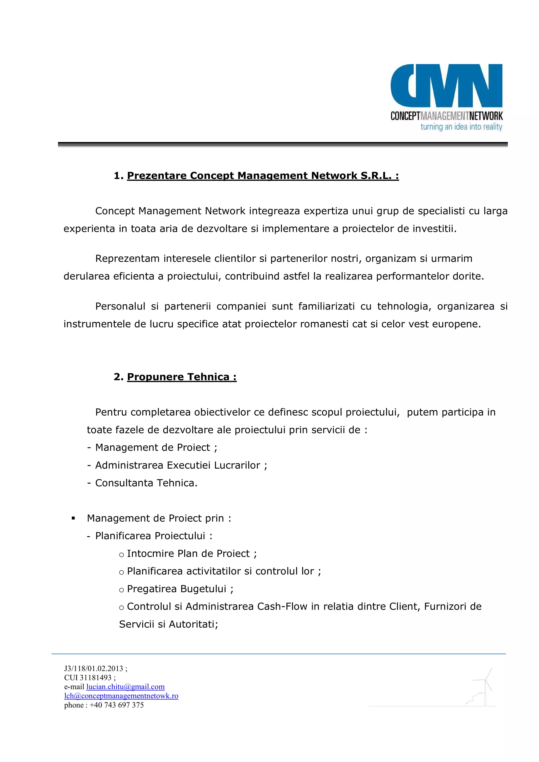 Prezentare servicii specifice proiecte regenerabile | PDF