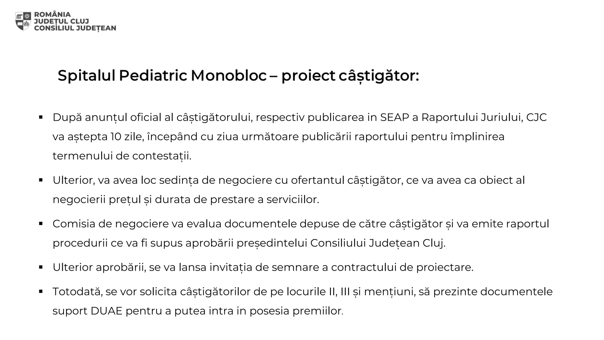 Prezentare Spital Pediatric Monobloc Cluj | PDF