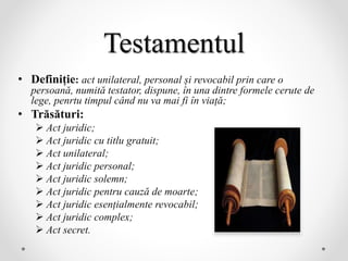 Prezentare testament | PPTX