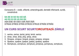 vera nastasiu-prezentare pentru exercitii de sictie | PPT