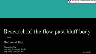 Flow characteristics past bluff body | PPTX