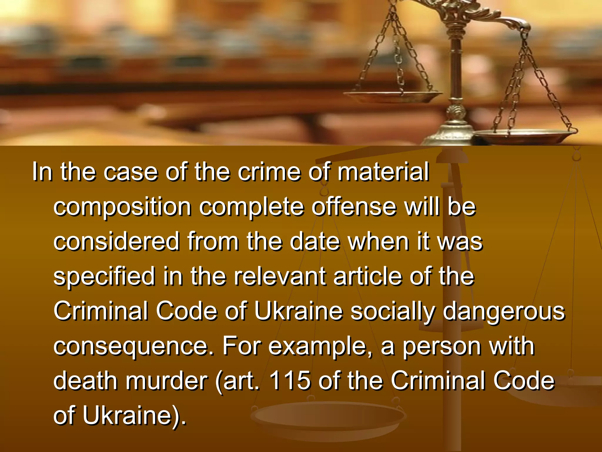 The concept, characterisitics and types of the crimes | PPT
