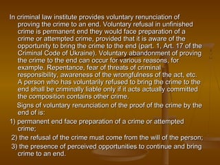 The concept, characterisitics and types of the crimes | PPT