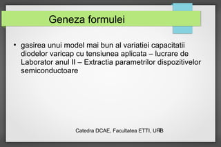 Miron J Cristea, O noua formula de fizica cu aplicatii | PPT