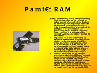 Budowa jednostki centralnej kaputera | PPT
