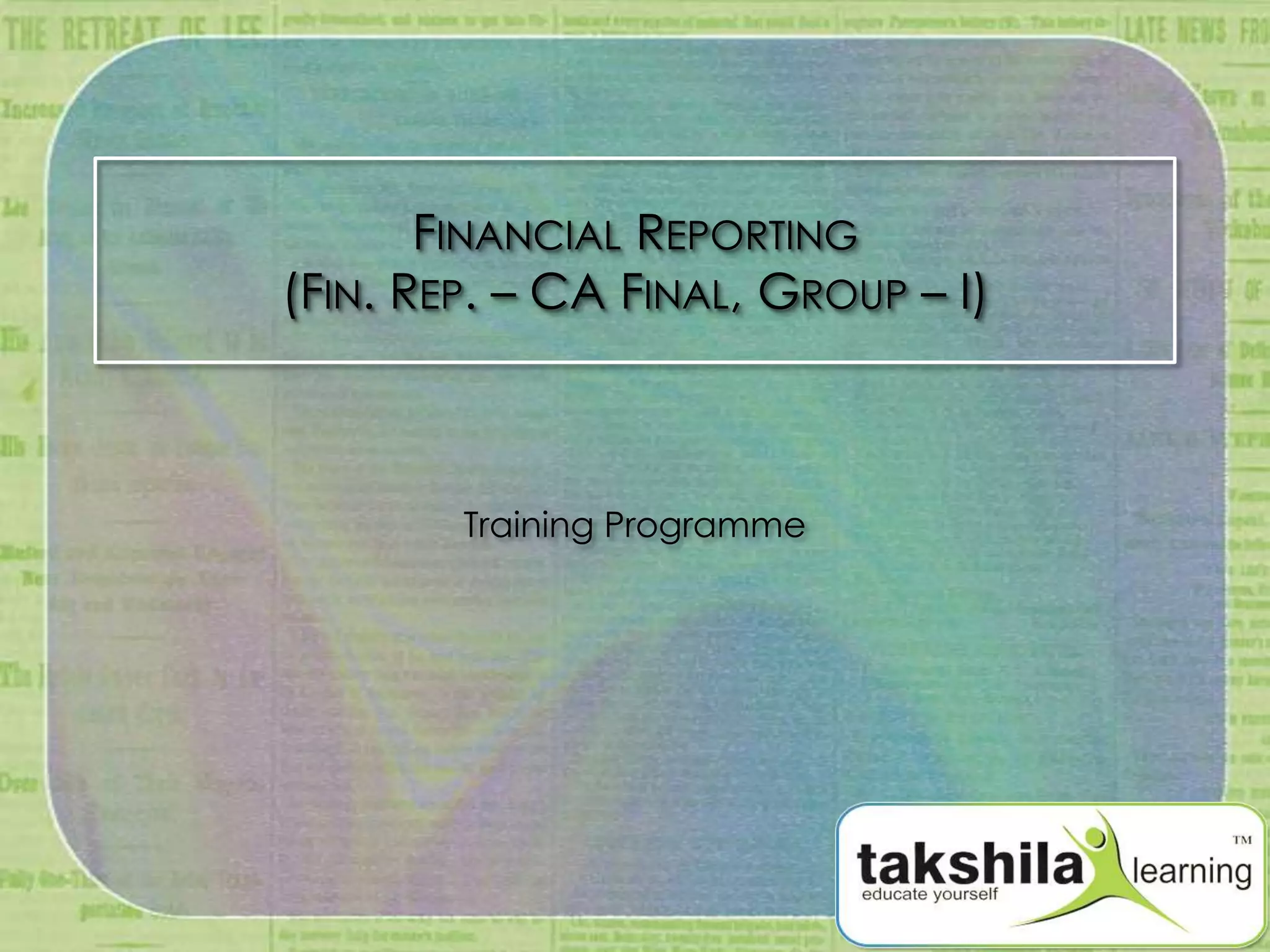 Financial Reporting | PPTX