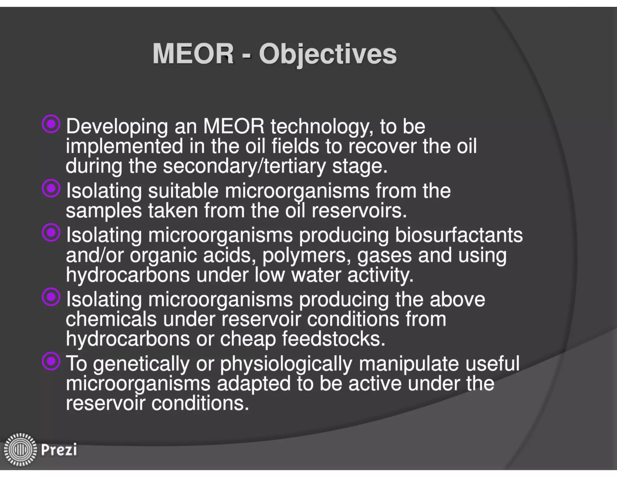 MEOR (microbial enhanced oil recovery) | PDF