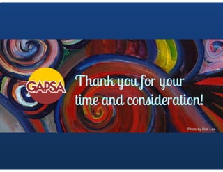 GAPSA Organization and Goals | PDF