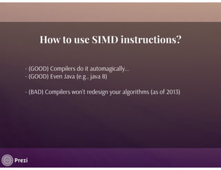 SIMD Compression and the Intersection of Sorted Integers | PPT