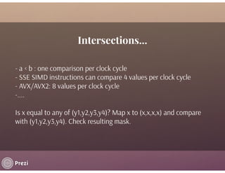 SIMD Compression and the Intersection of Sorted Integers | PPT