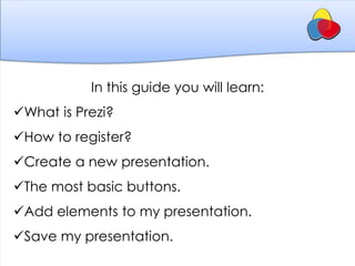 Prezi basic manual I | PPTX