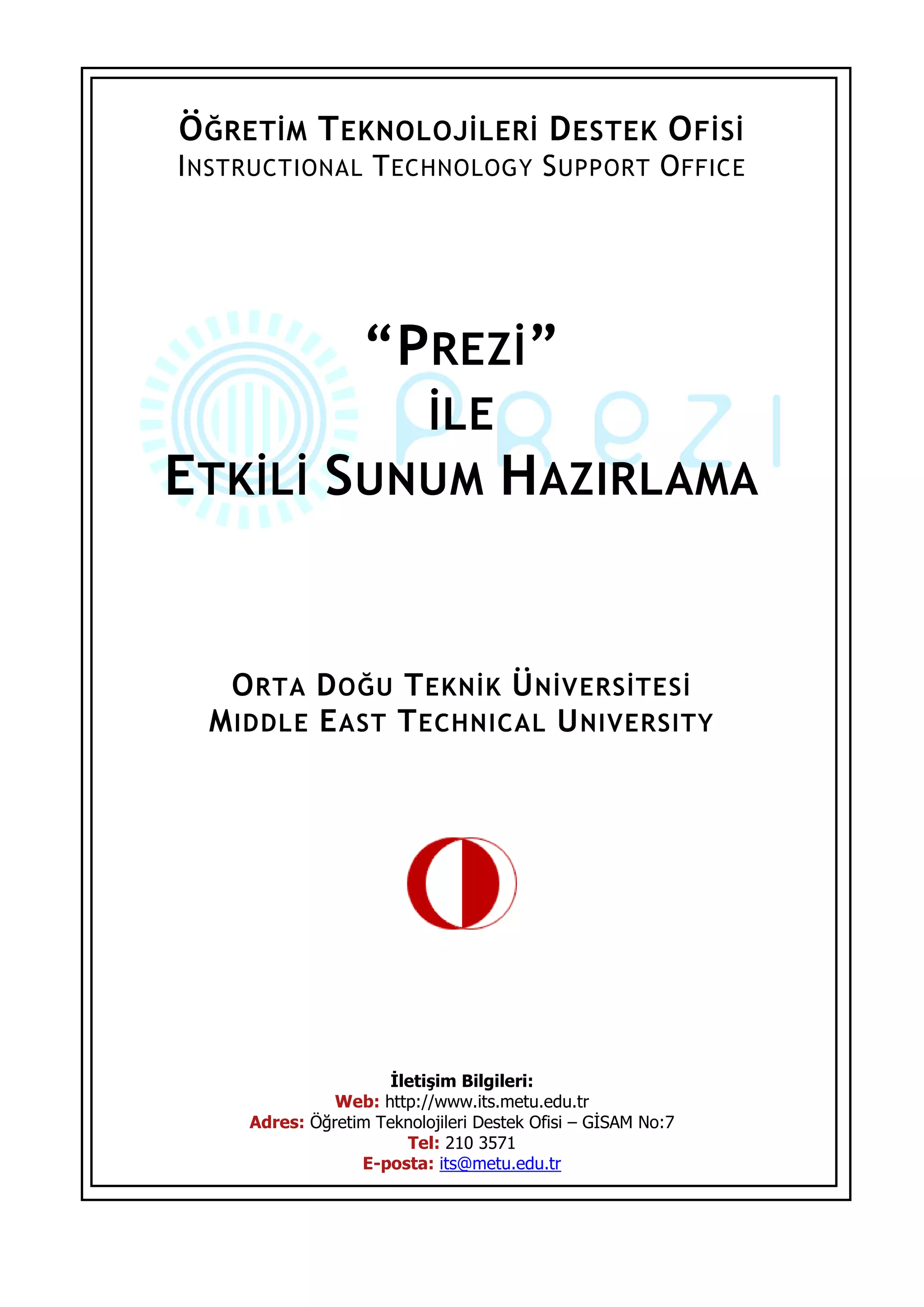 Prezide etkili sunum hazırlama | PDF
