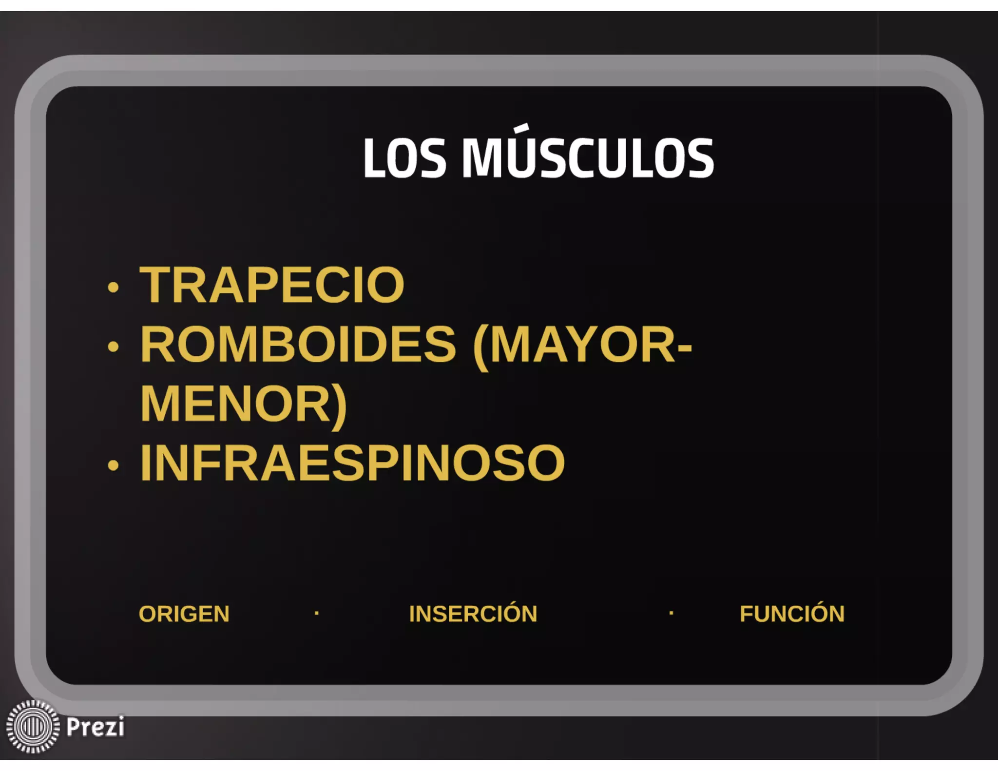 musculos (trapecio, romboides mayor y menor, infraespinoso) | PPT