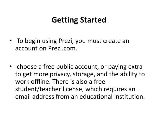 Prezi presentation ppt | PPTX | Technology & Computing