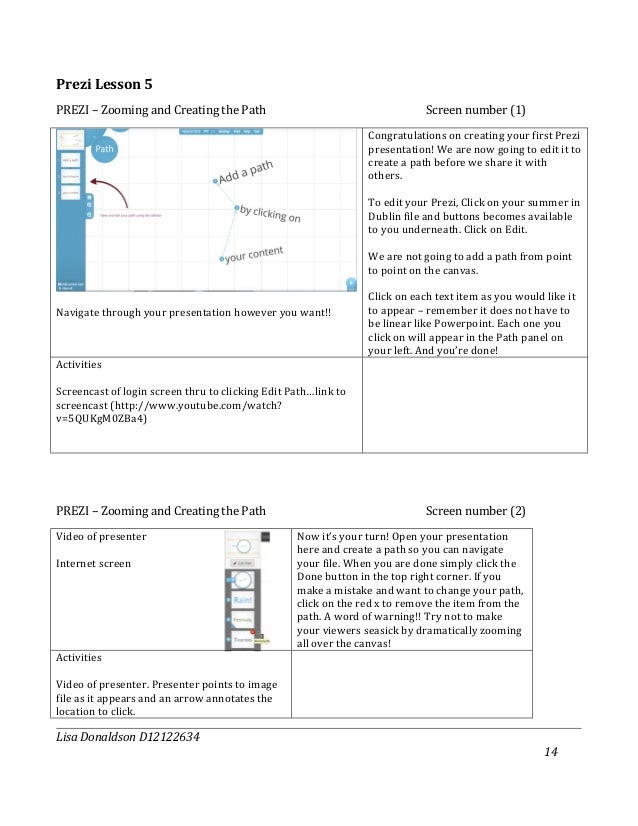 Prezi storyboards all