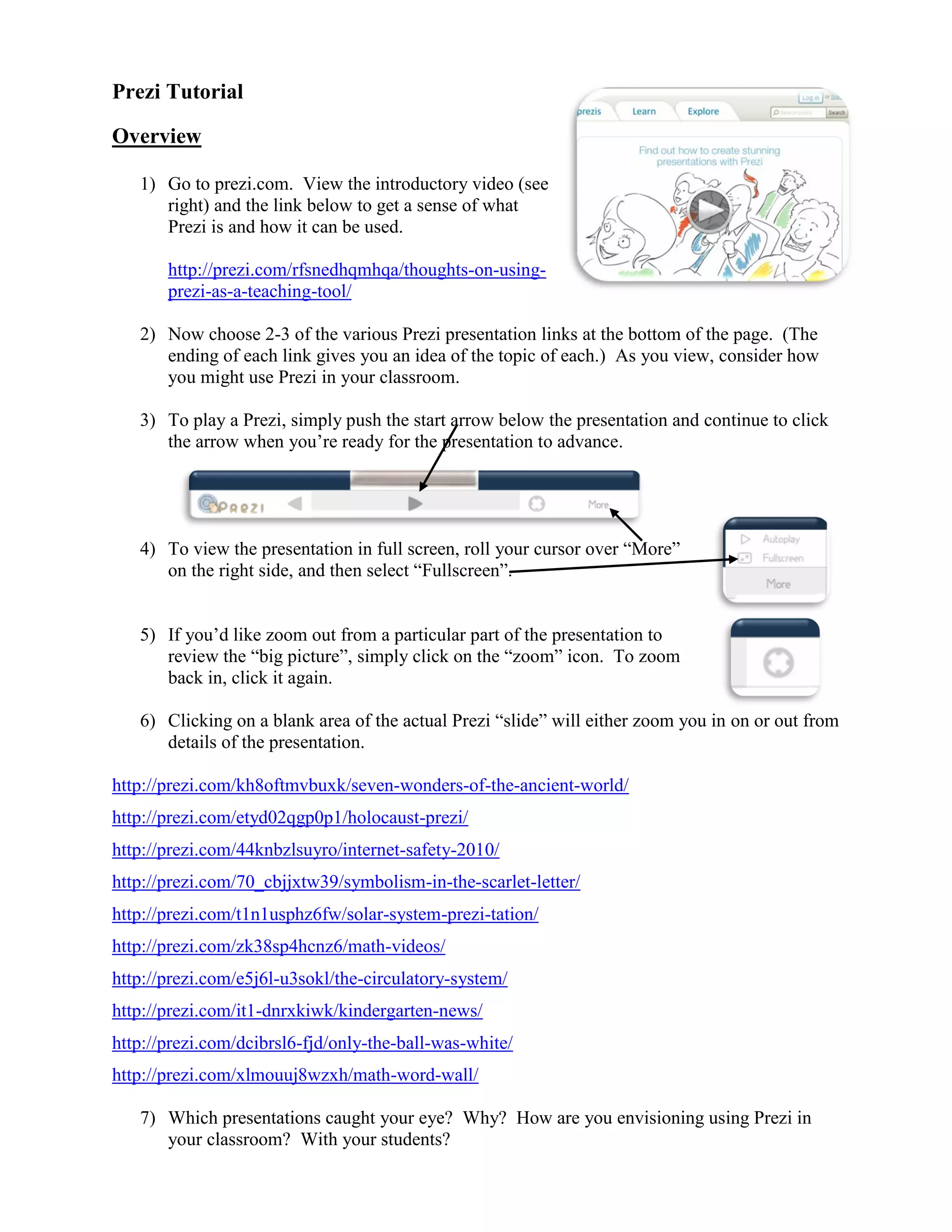 Prezi Tutorial | PDF