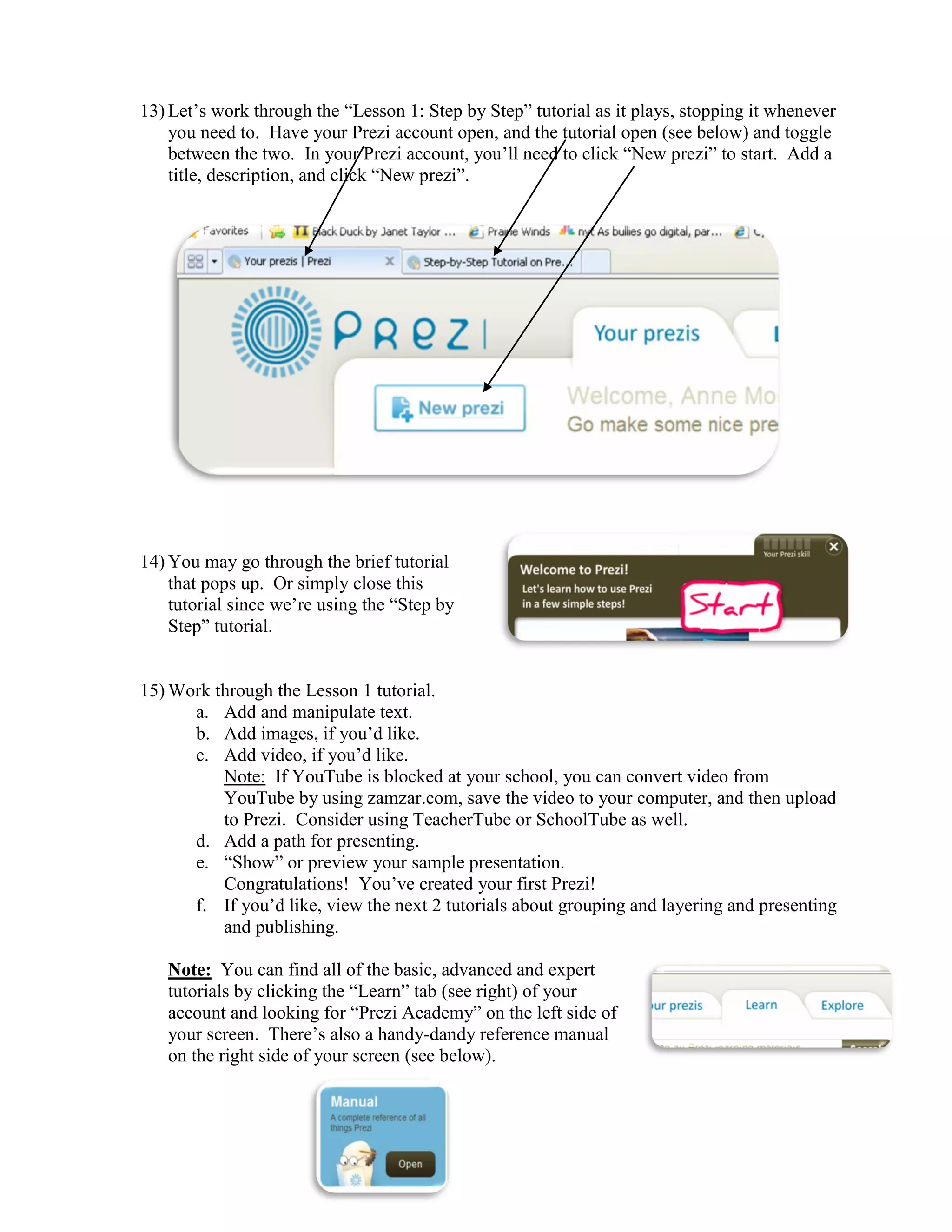 Prezi Tutorial | PDF