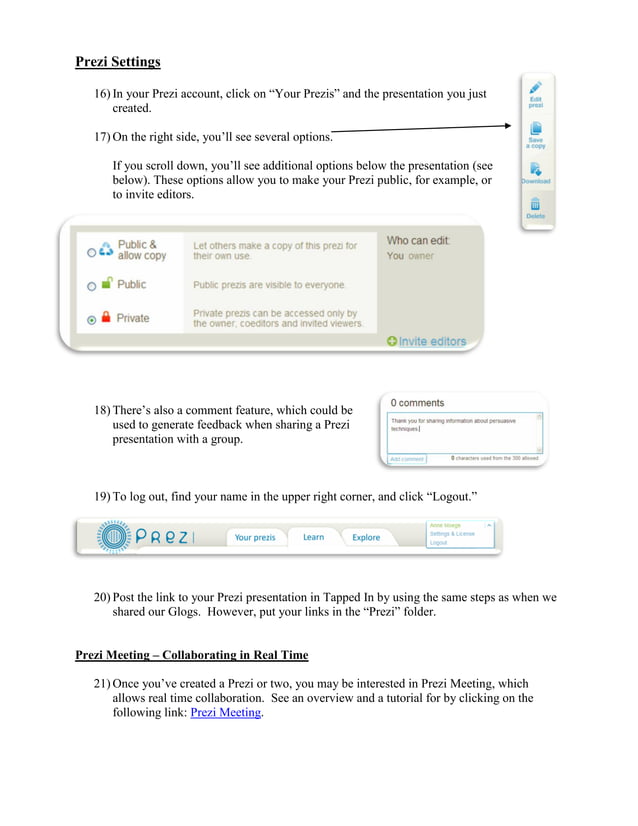 Prezi Tutorial | PDF