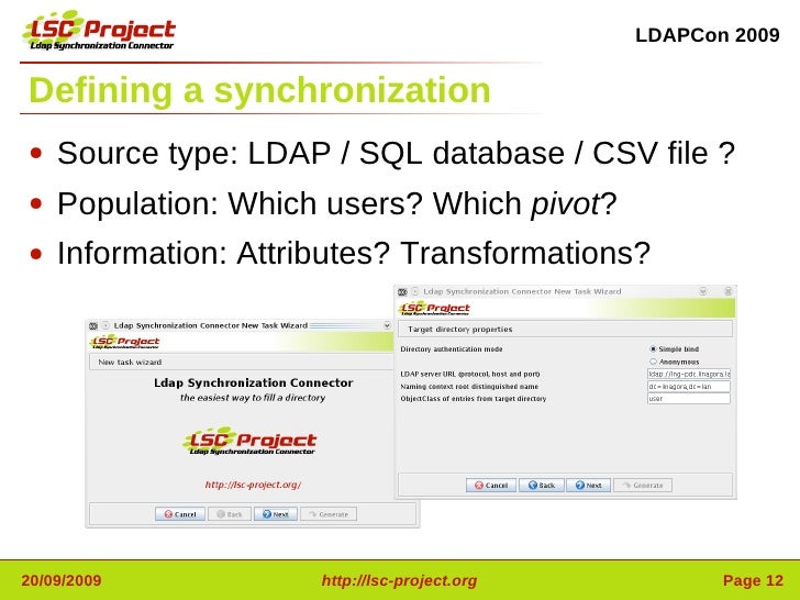 LDAP Synchronization Connector presentation at LDAPCon 2009