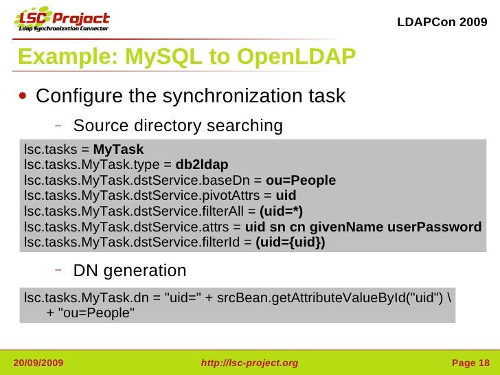 LDAP Synchronization Connector presentation at LDAPCon 2009