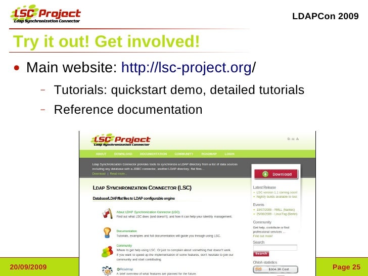 LDAP Synchronization Connector presentation at LDAPCon 2009