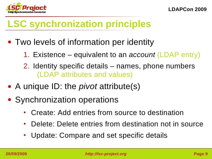 LDAP Synchronization Connector presentation at LDAPCon 2009