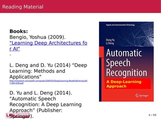 Deep Learning in practice : Speech recognition and beyond - Meetup | PDF