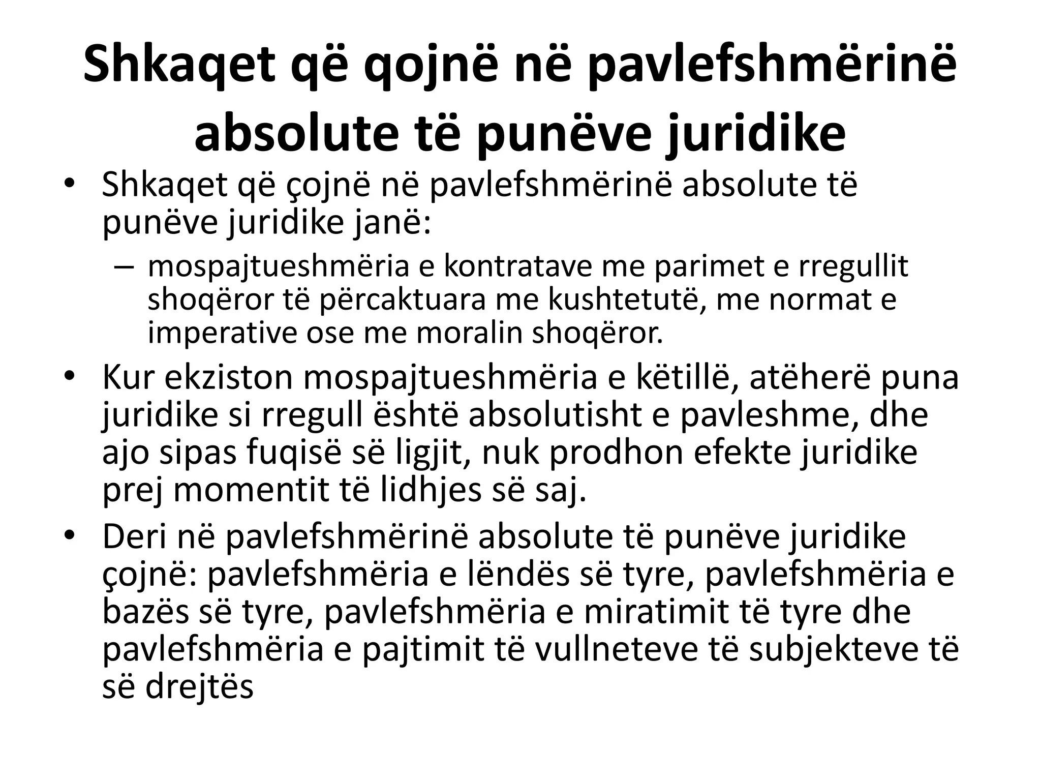 Kushtet esenciale per lidhjen e nje kontrate | PPTX