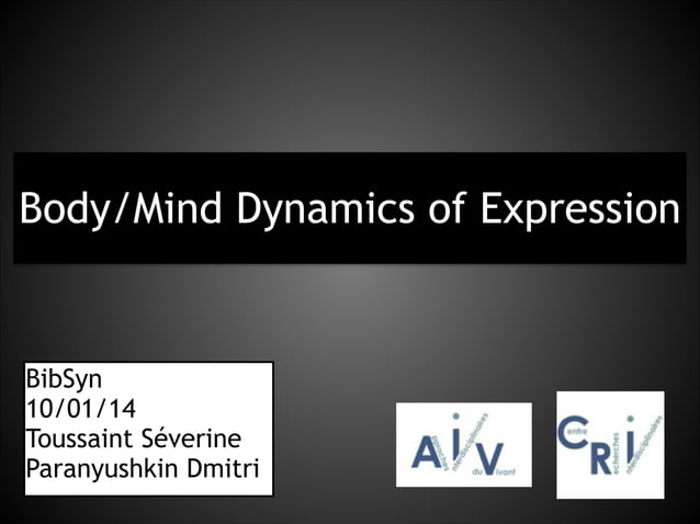 Body-Mind-Environment Dynamics | PPT