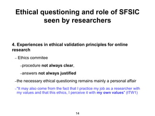 Ethical research in the era of Digital Studies : the French point of ...