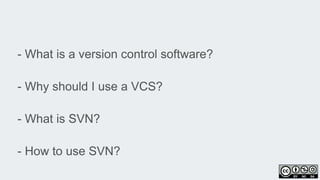 SVN essentials | PPT