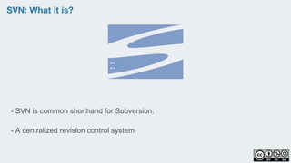 SVN essentials | PPT
