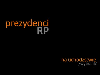 Prezydenci RP | PPTX