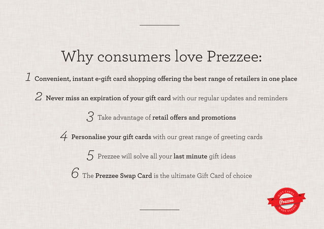 Prezzee 2017 introduction deck | PPT