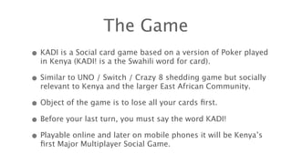 KADI Pre-launch Deck | KEY