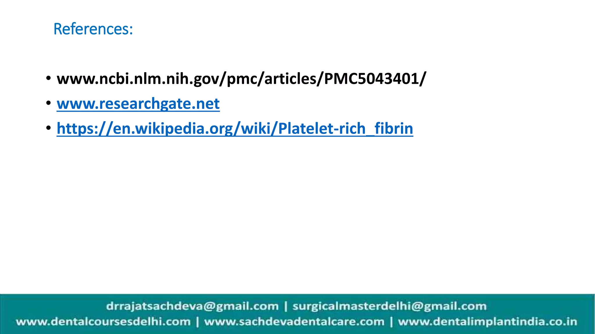 Platelet rich fibrin | Dental Implants with PRF | PRF In regenerative ...