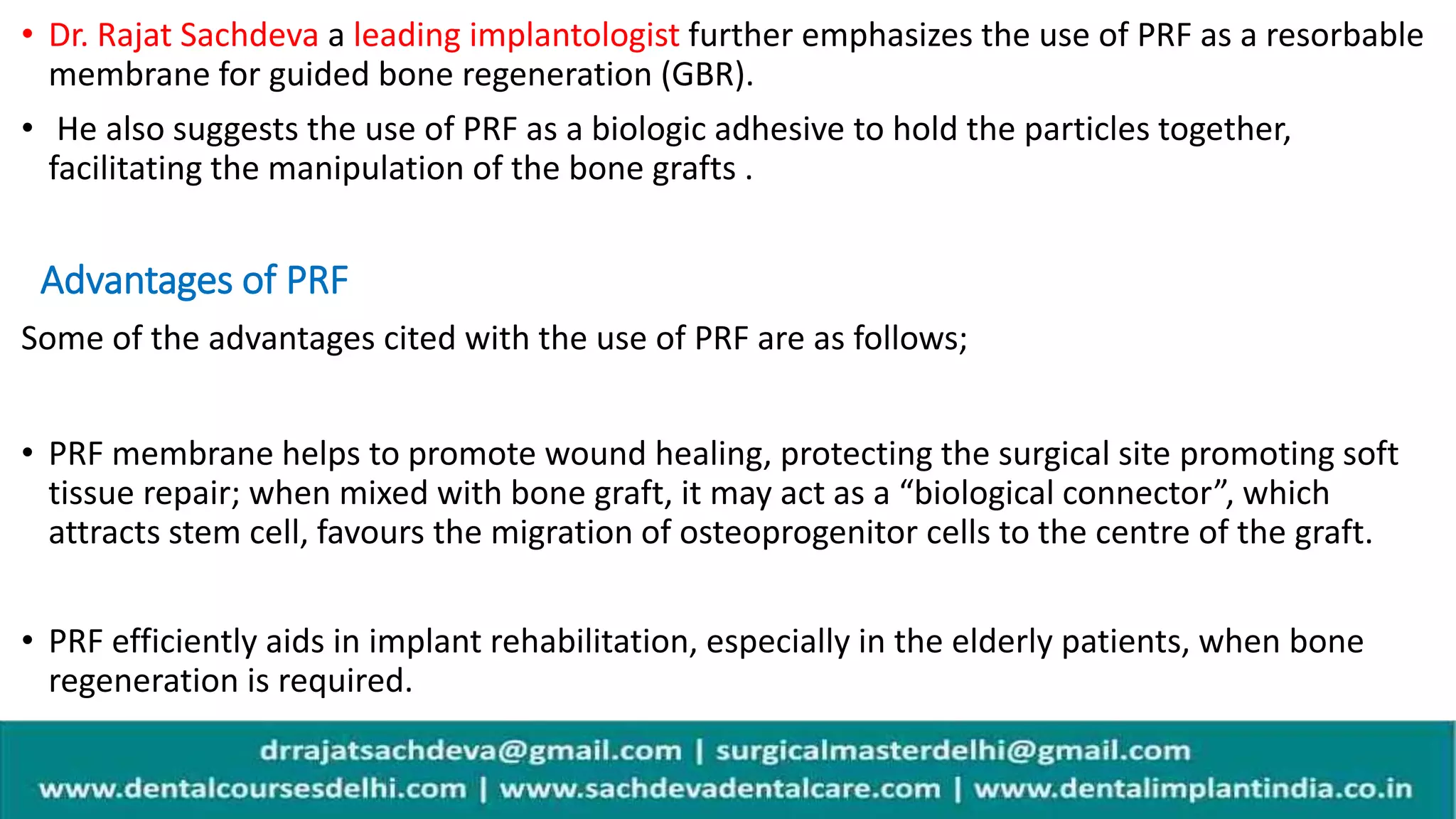 Platelet rich fibrin | Dental Implants with PRF | PRF In regenerative ...