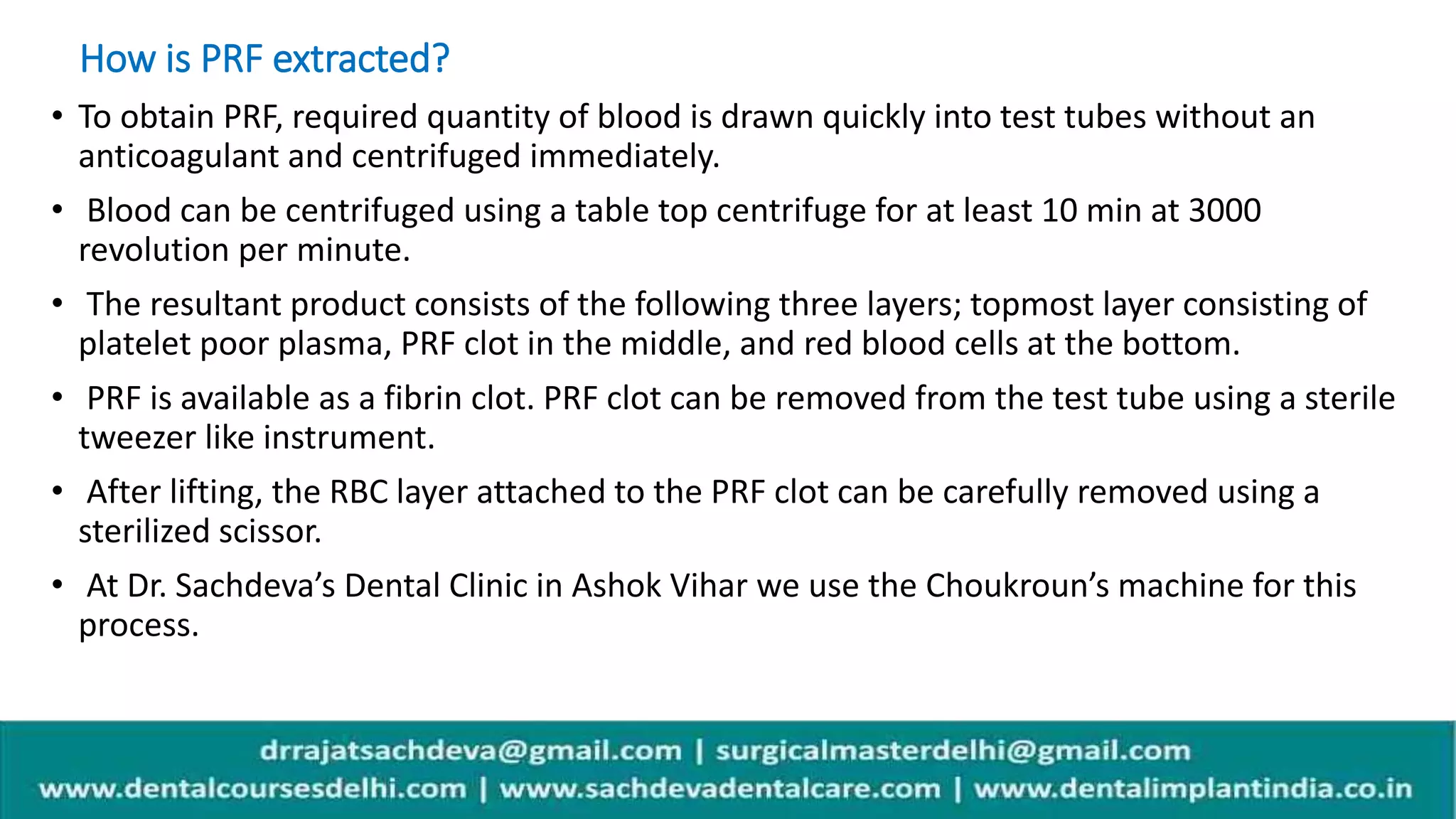 Platelet rich fibrin | Dental Implants with PRF | PRF In regenerative ...