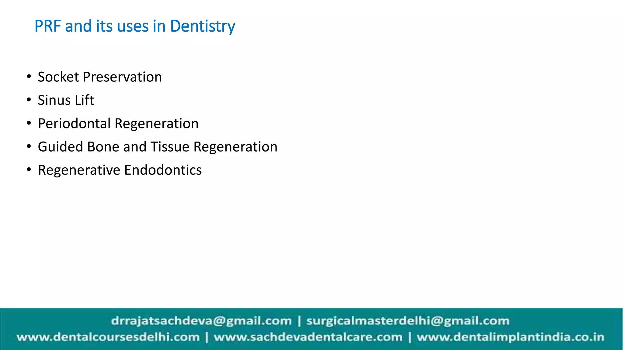 Platelet rich fibrin | Dental Implants with PRF | PRF In regenerative ...