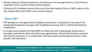 Platelet rich fibrin | Dental Implants with PRF | PRF In regenerative ...