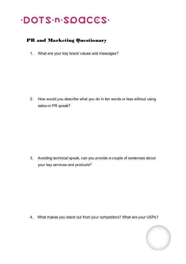 PR FAQ Checklist Olga Steidl 2013 PR FAQ Checklist Olga Steidl 2013