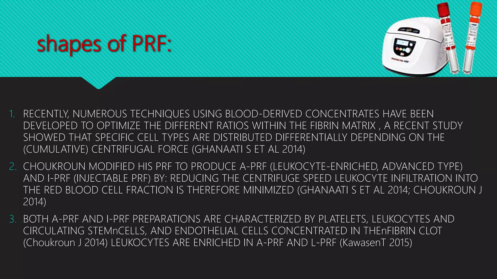 Platelet Rich Fibrin (PRF) in Dentistry | PPTX