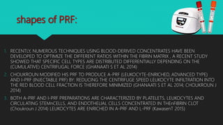 Platelet Rich Fibrin (PRF) in Dentistry | PPTX