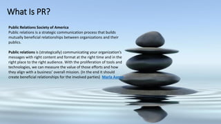 PR ( public relation ) fundamentals ( all you need to know in 1st step ...